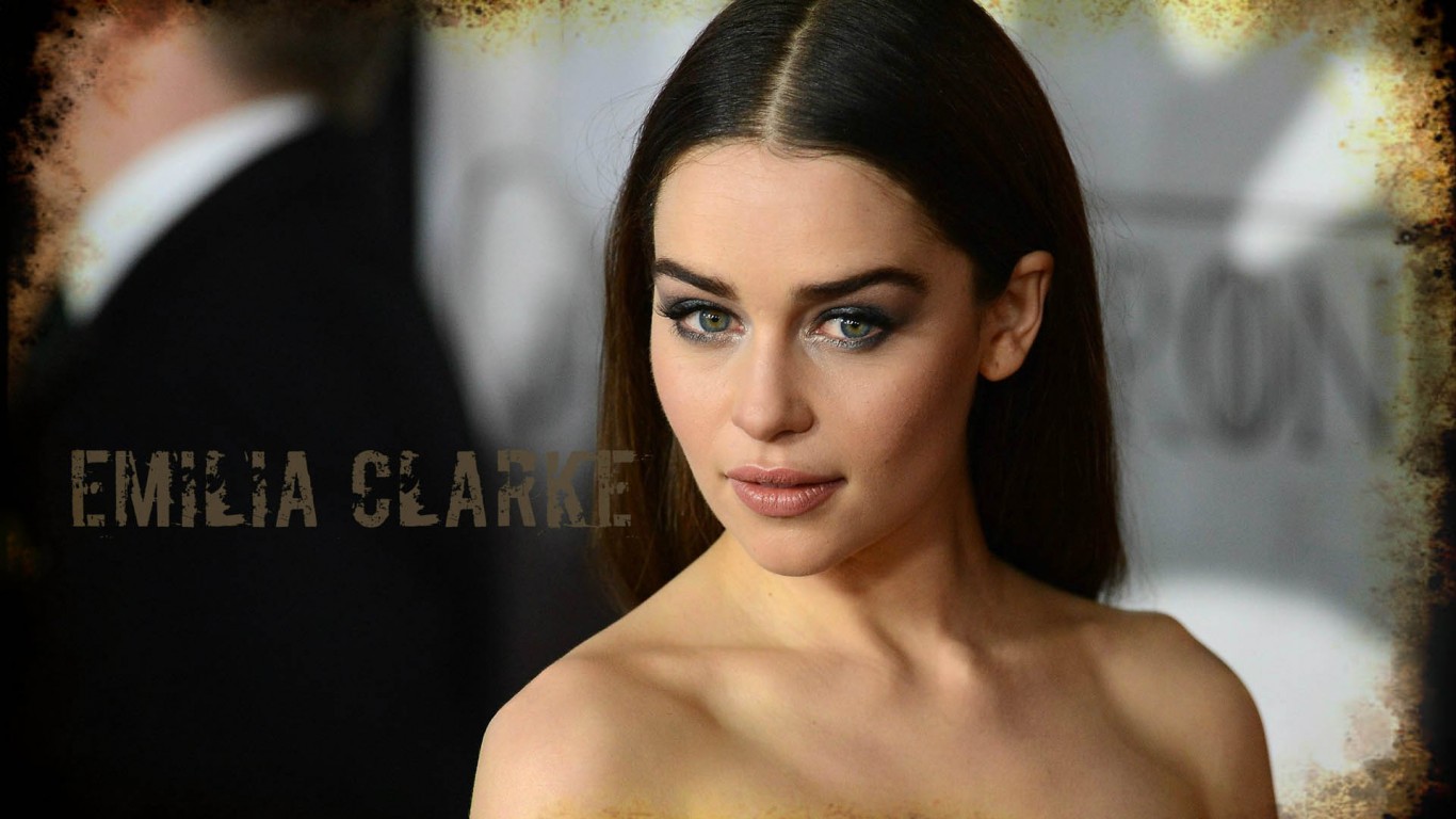 Emilia Clarke Wallpaper 1366x768 Emilia Clarke HD Desktop Wallpaper